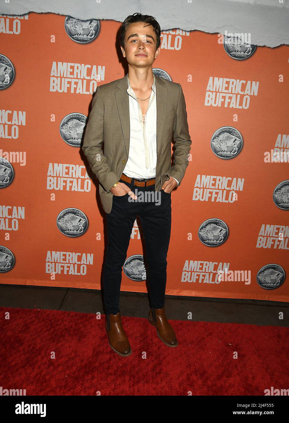 New York, USA. 14th Apr 2022. Ben Ahlers attends the Broadway Opening ...