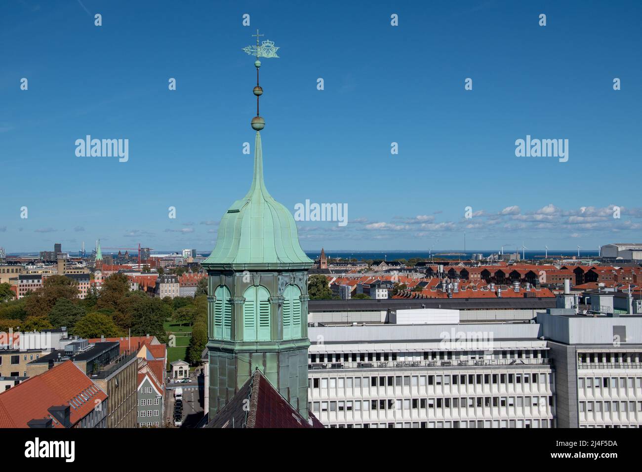 View from the Round Tower, Copenhagen, Denmark Stock Photo - Alamy