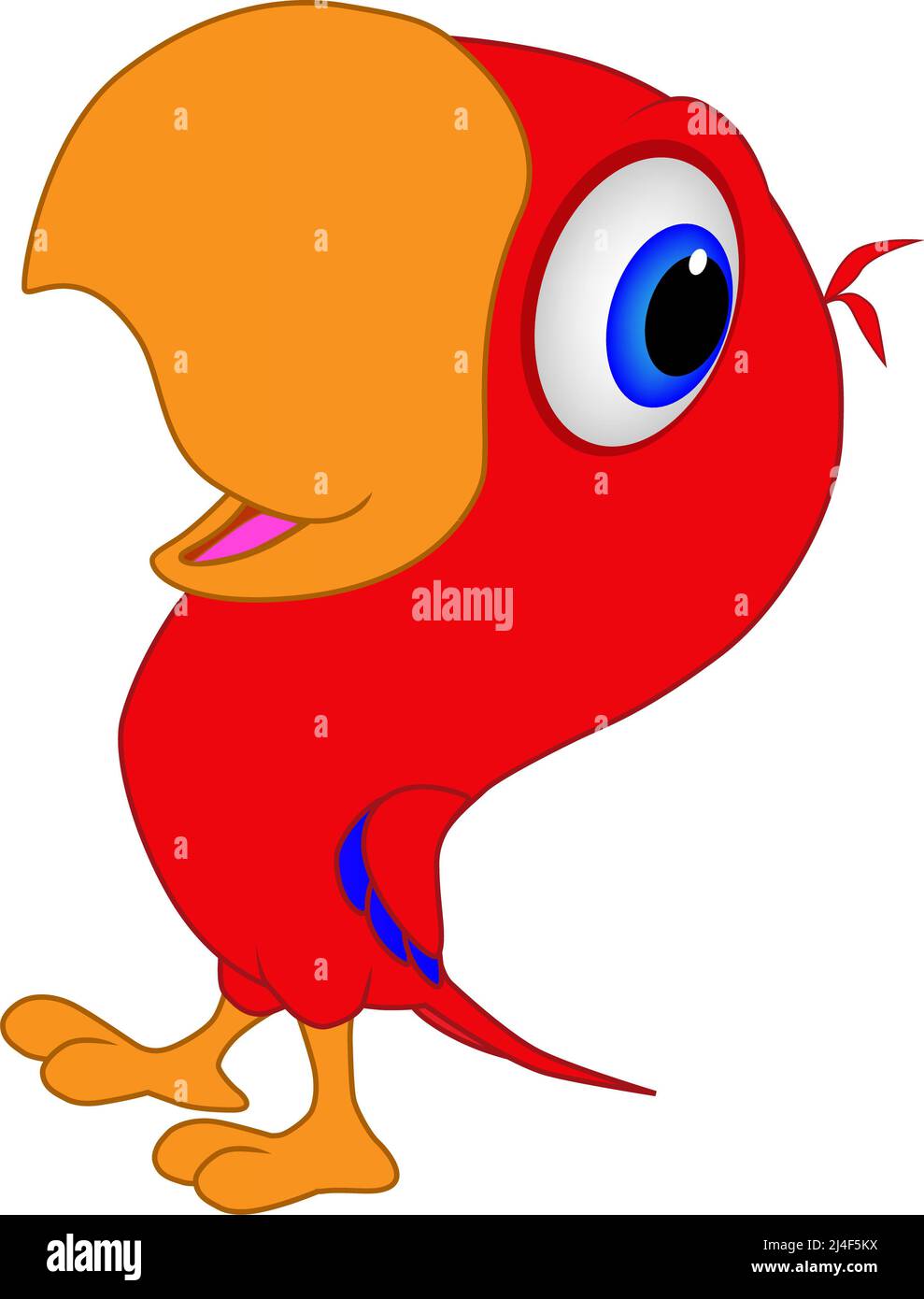 Parrot macaw bird cartoon Cut Out Stock Images & Pictures - Alamy