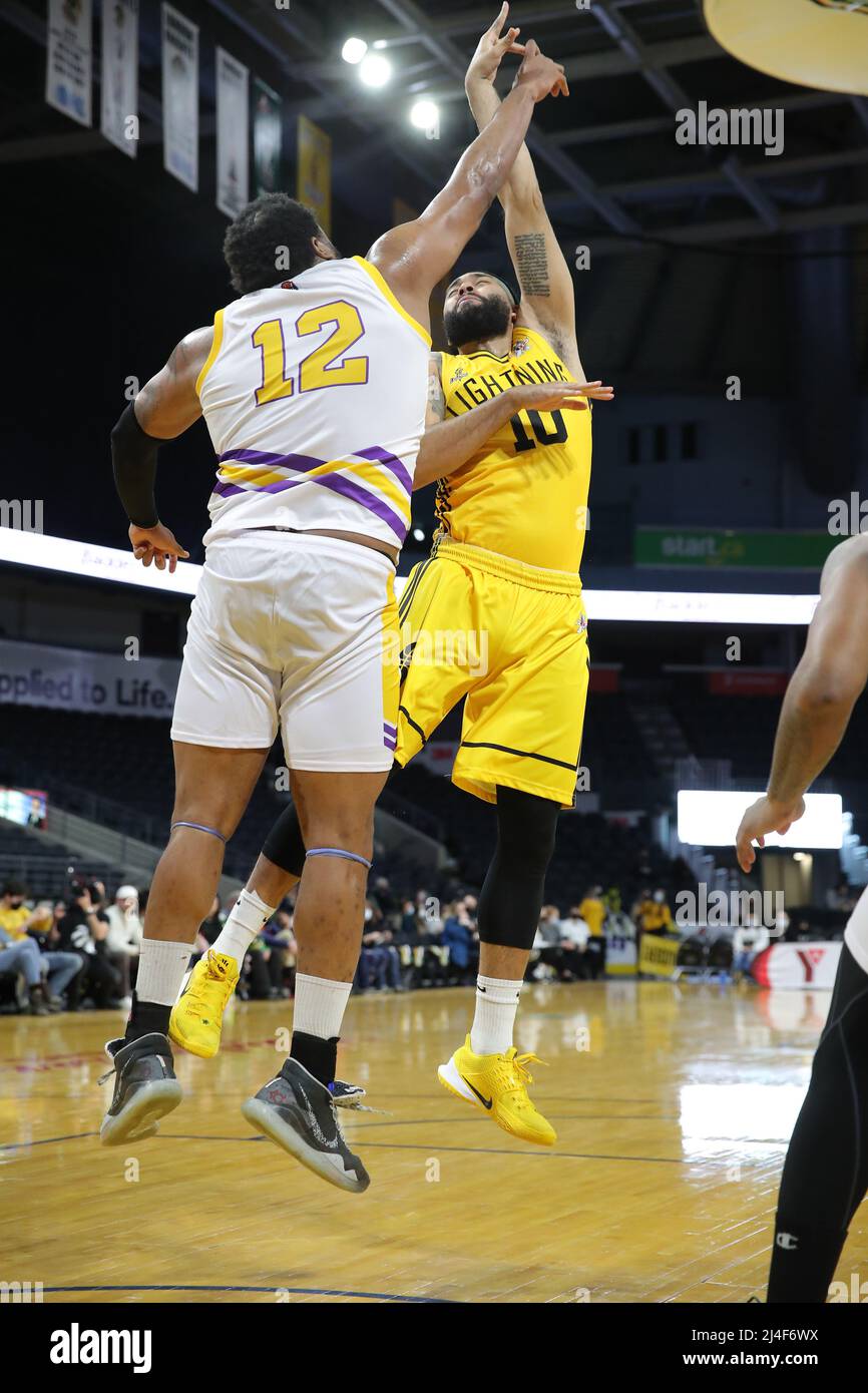 London Ontairo Canada, March 6th 2022, The London Lightning beats the ...