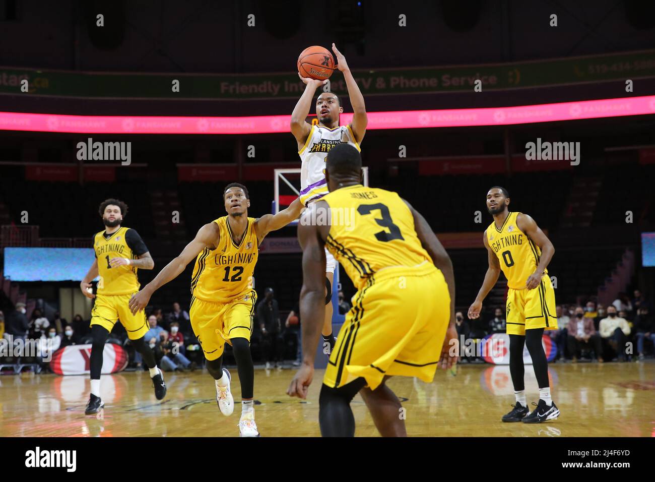 London Ontairo Canada, March 6th 2022, The London Lightning beats the ...