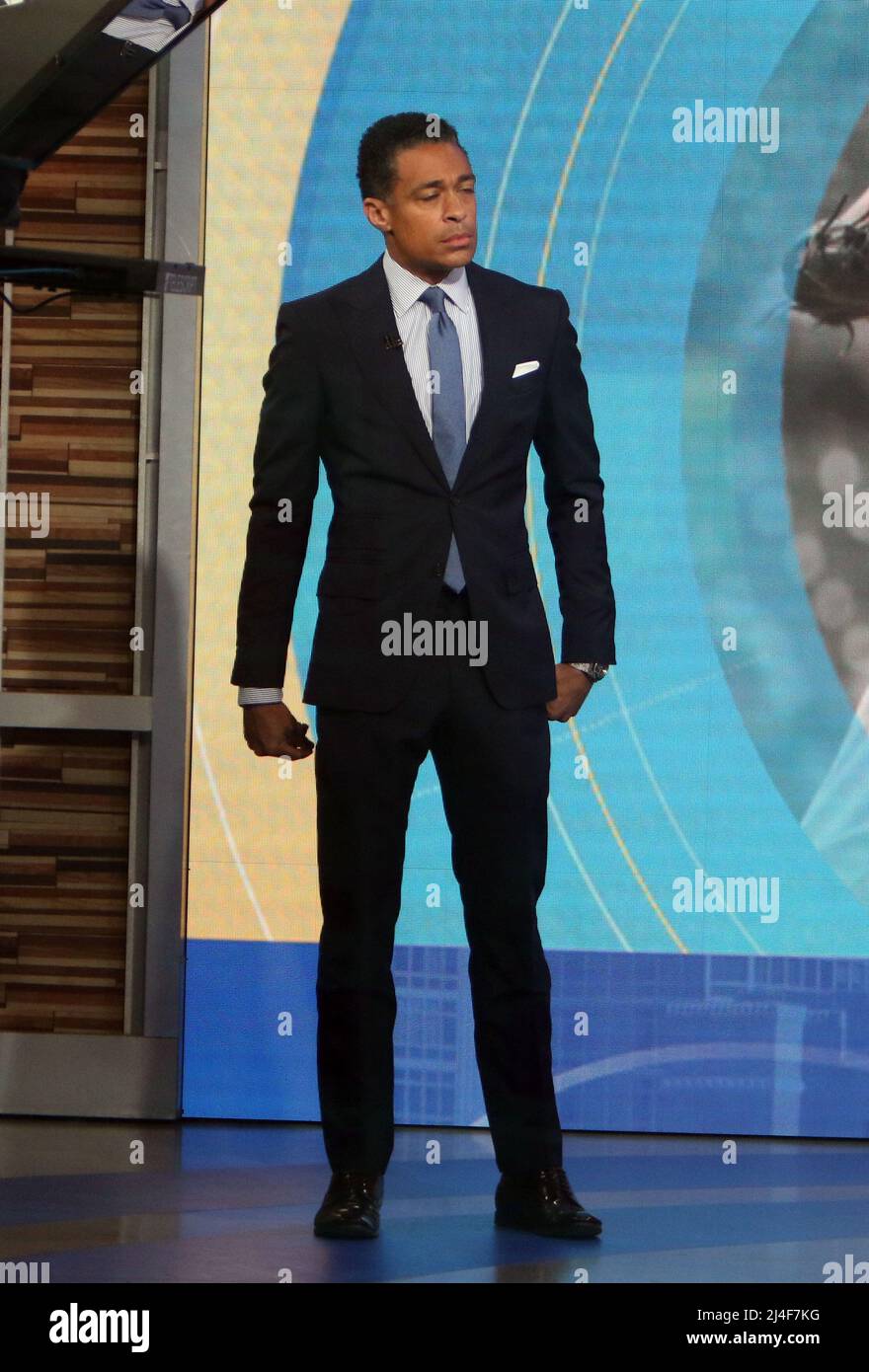 New York, USA. 14th Apr 2022. April 14, 22, 2022.T J Hoimes on the set ...