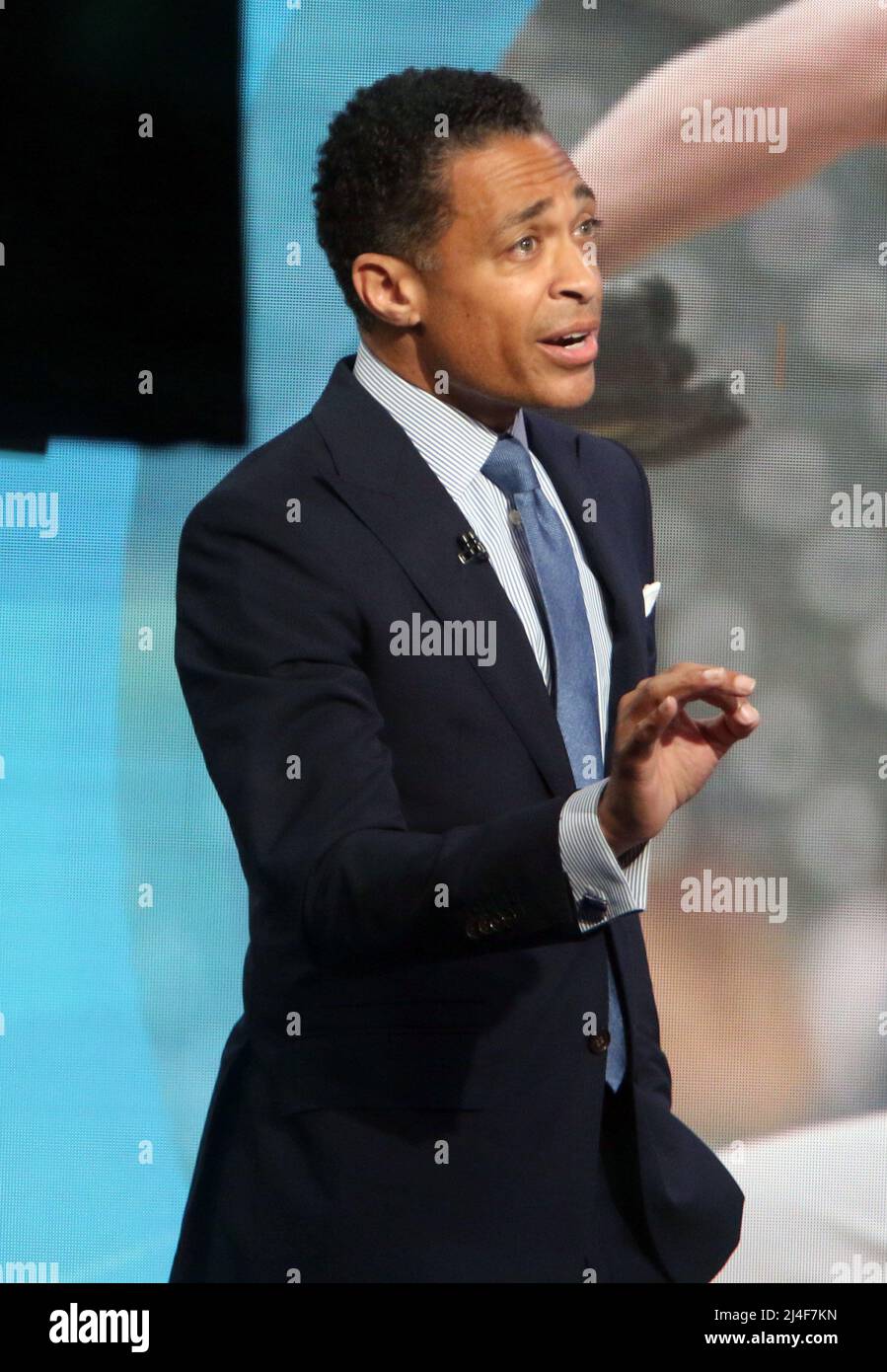 New York, USA. 14th Apr 2022. April 14, 22, 2022.T J Hoimes on the set ...