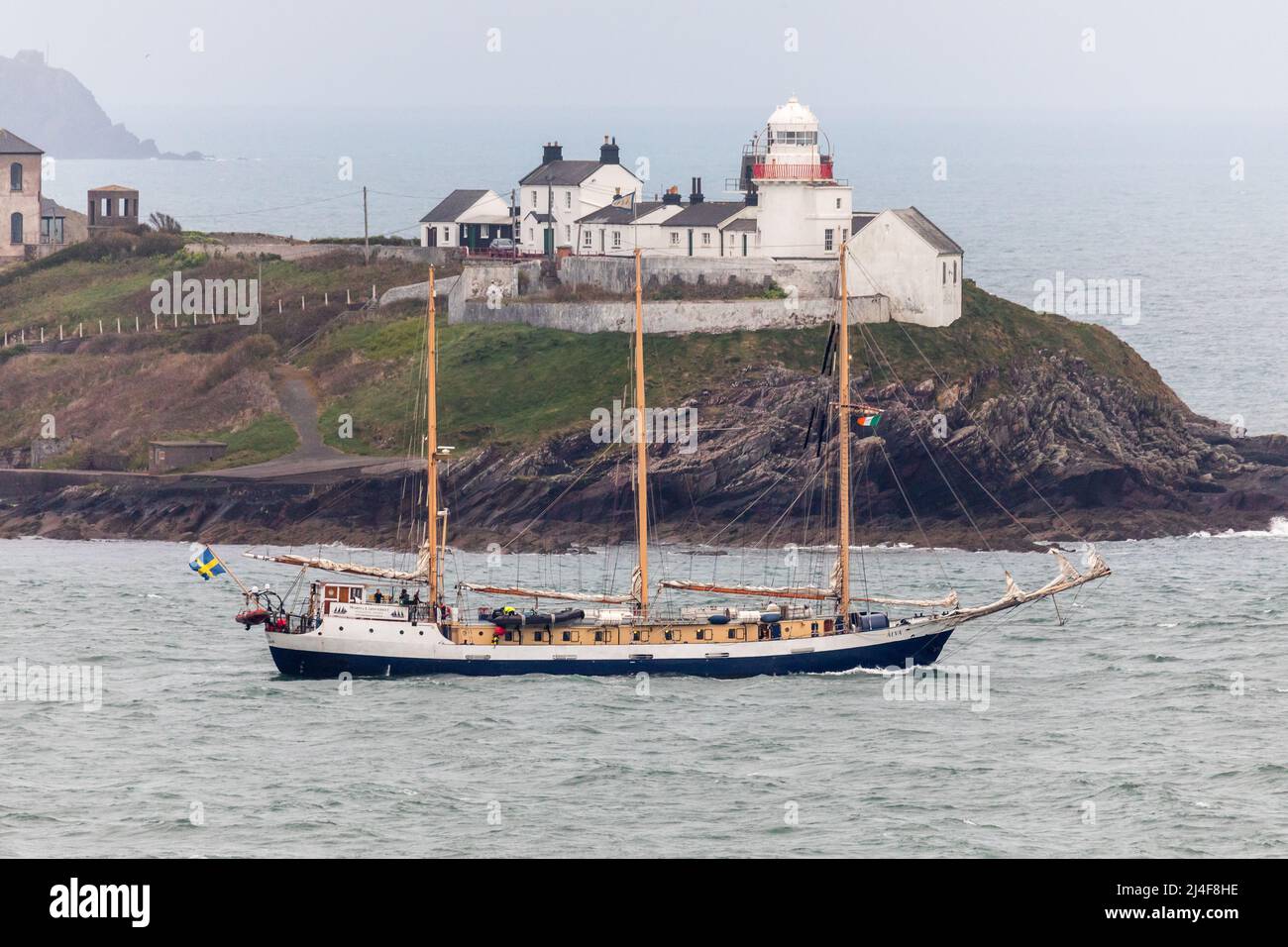 Crosshaven, Cork, Ireland. 14th April, 2022. Swedish triple masted ...