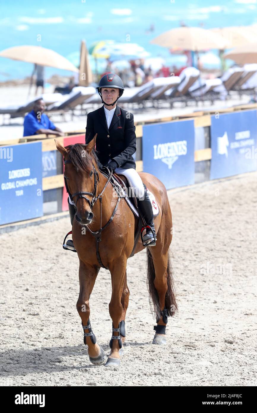 MIAMI BEACH, FL - APRIL 14: Georgina Bloomberg attends the Longines ...