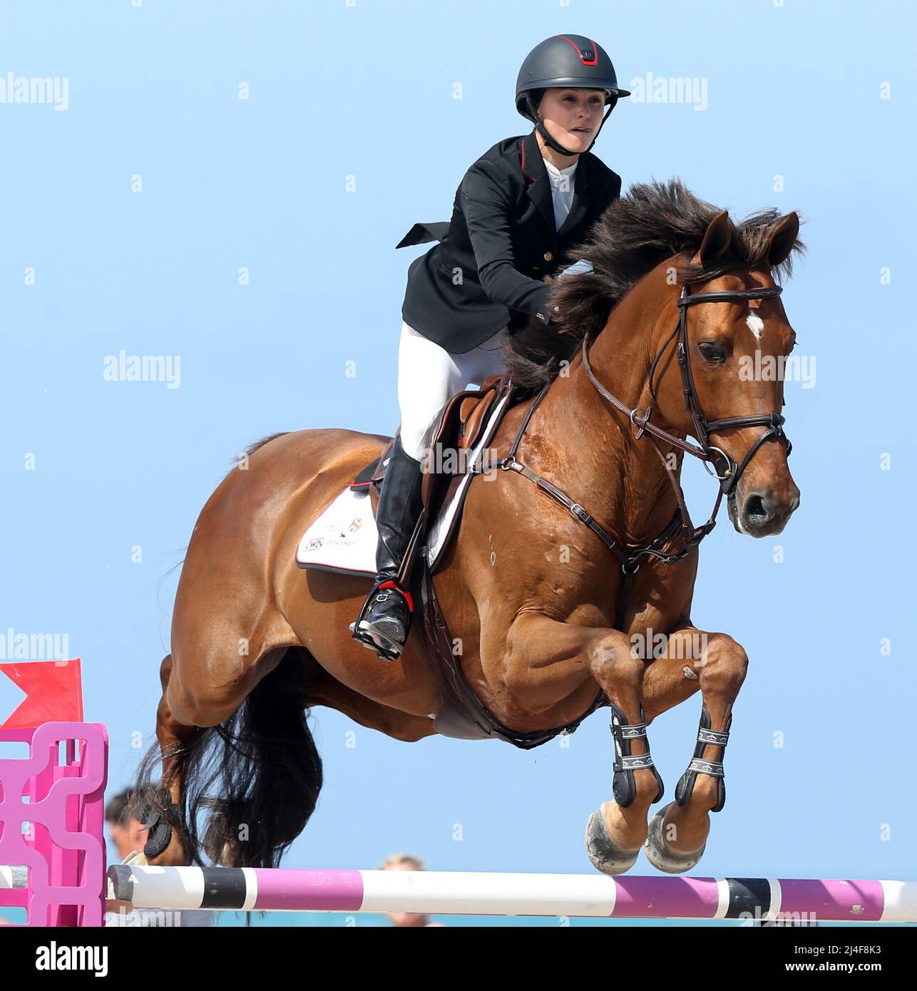 MIAMI BEACH, FL - APRIL 14: Georgina Bloomberg attends the Longines ...