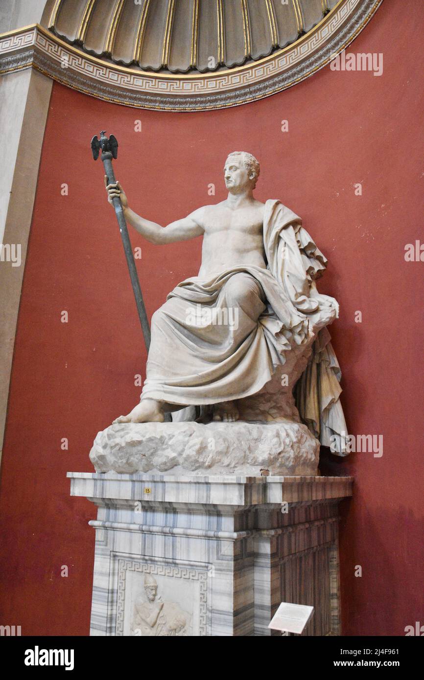 Colossal seated statue with portrait of a Hellenistic prince from ...