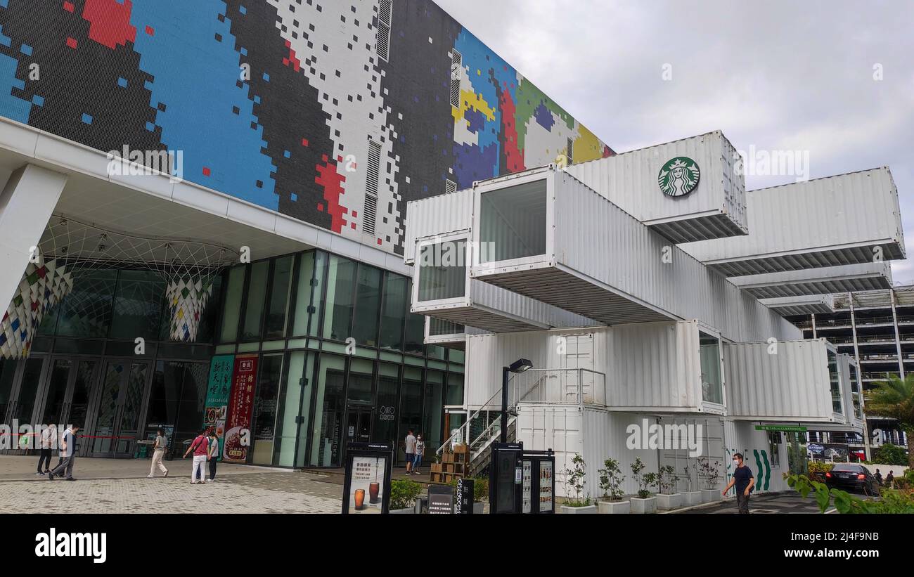 Hualien Container Starbucks, Hualien - APR 12, 2022 : Hualien beautiful ...