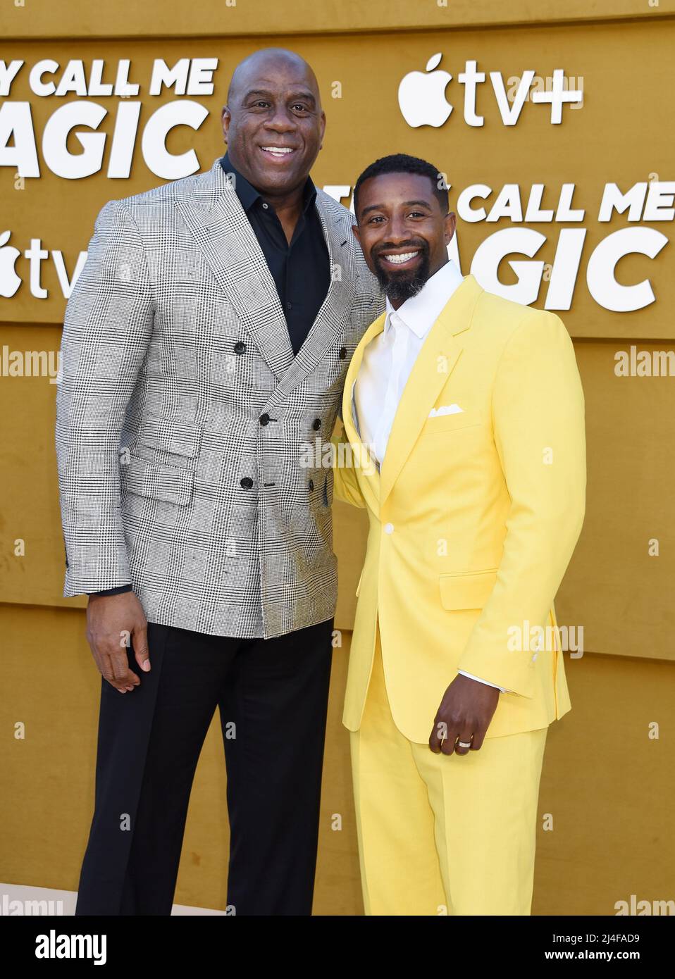 Magic Johnson and Andre Johnson at the ÔThey Call Me MagicÕ Screening ...