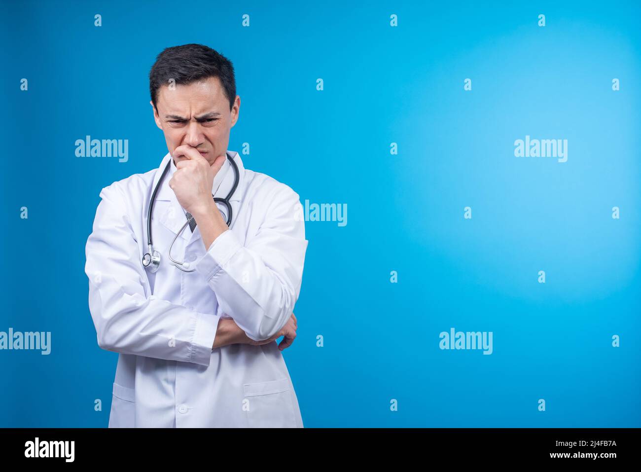 Concerned doctor portrait isolated hi-res stock photography and images ...
