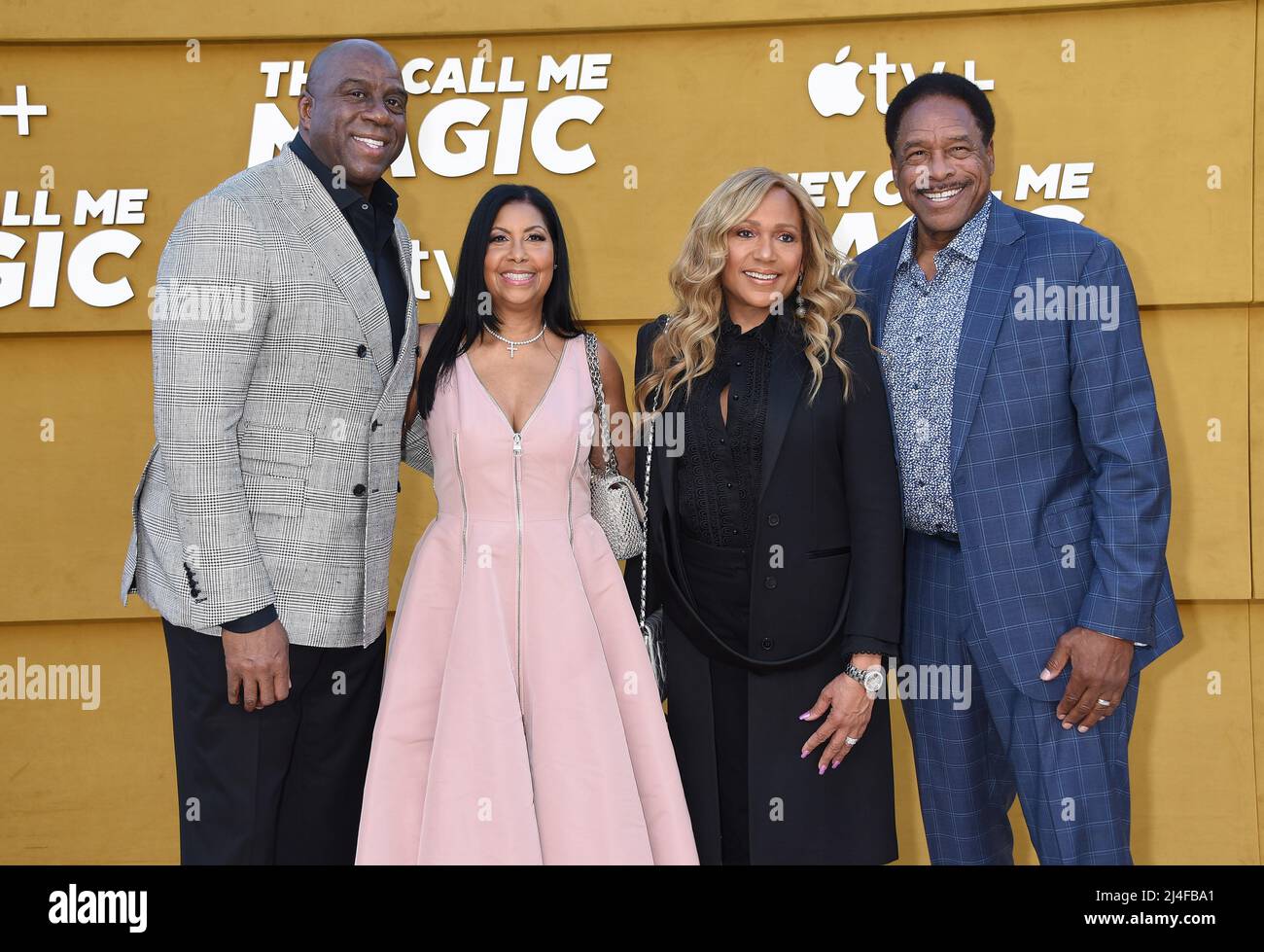 Magic Johnson, Cookie Johnson, Tonya Winfield and Dave Winfield at the ...