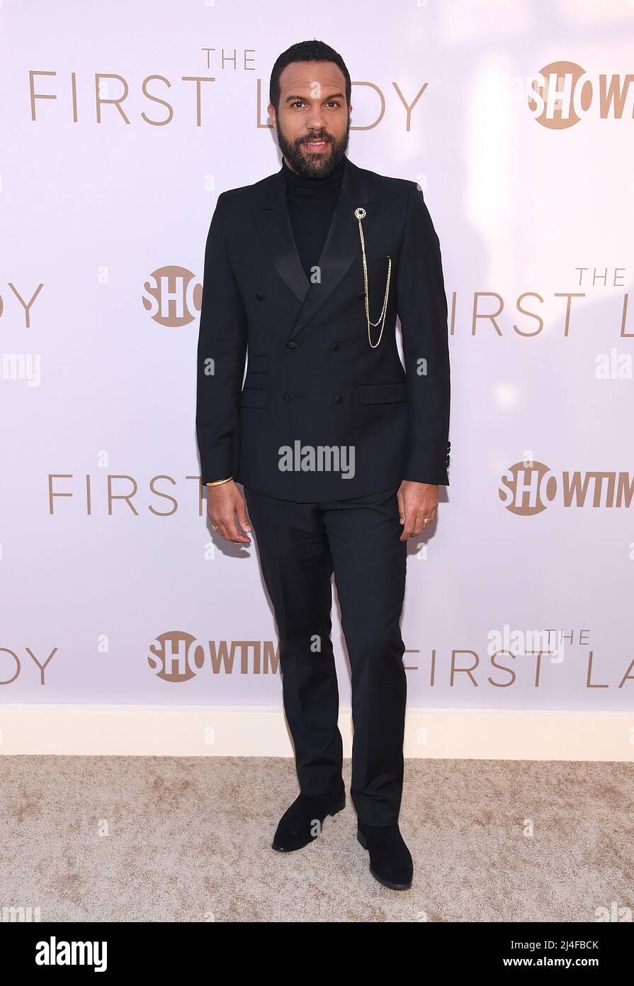 Los Angeles, USA. 14th Apr, 2022. . O-T Fagbenie arriving to Showtime's ...