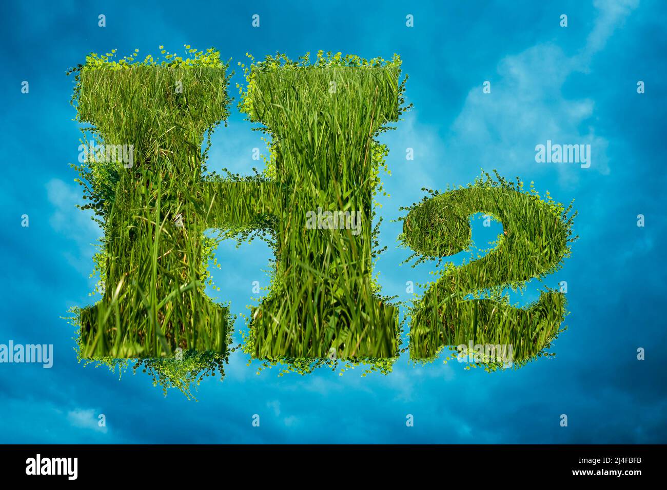 concept for Hydrogen H2 chemical formula Stock Photo - Alamy