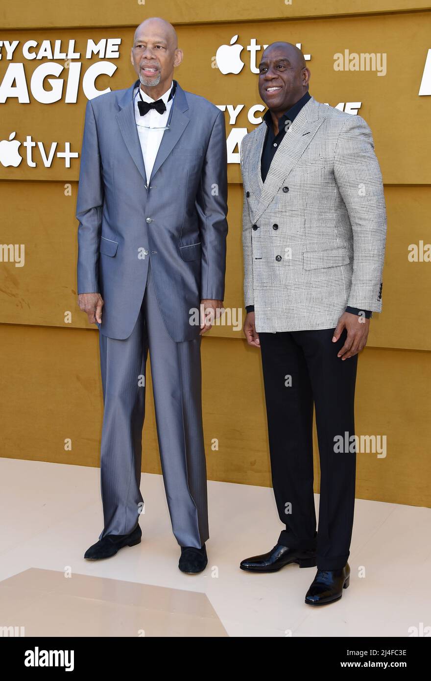 Westwood, USA. 14th Apr, 2022. Kareem Abdul-Jabbar and Magic Johnson at ...