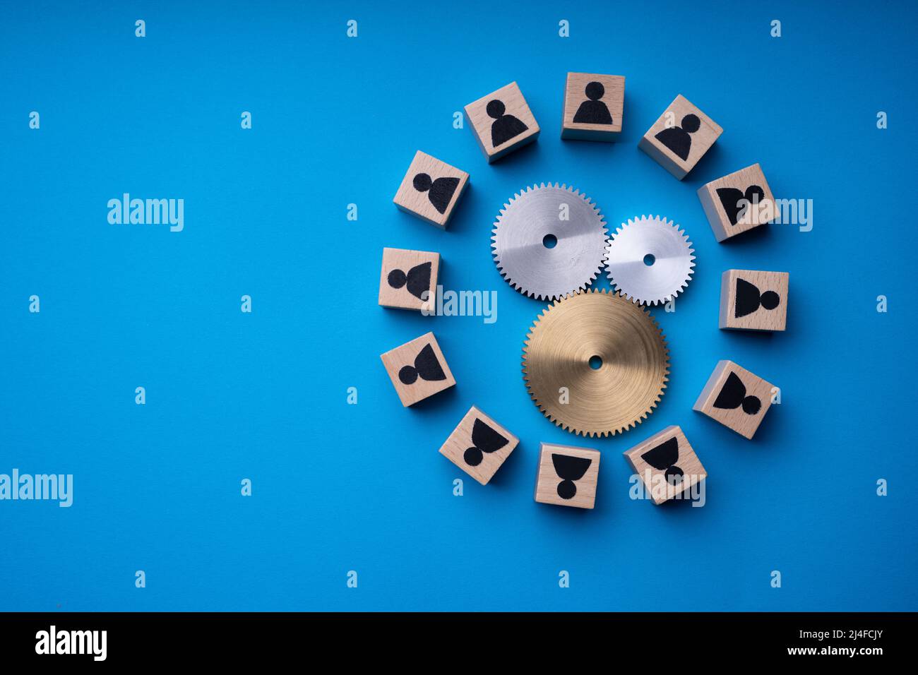 Business Team Implementing Gear Wheels. Innovation Success Stock Photo ...