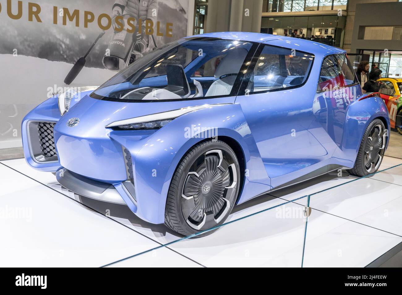 New York, United States. 13th Apr, 2022. The Toyota Rhombus Concept ...