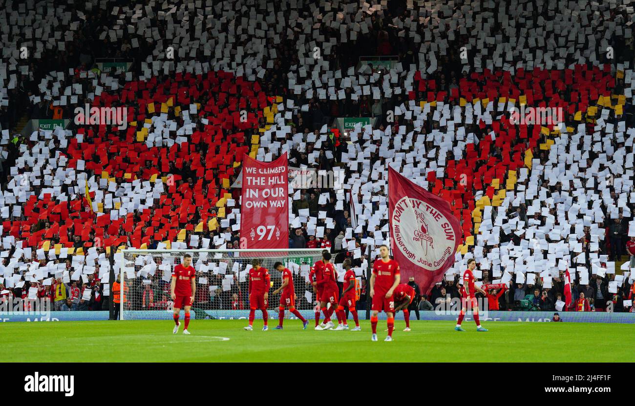 File photo dated 13/04/22 of general view inside the ground ahead of ...
