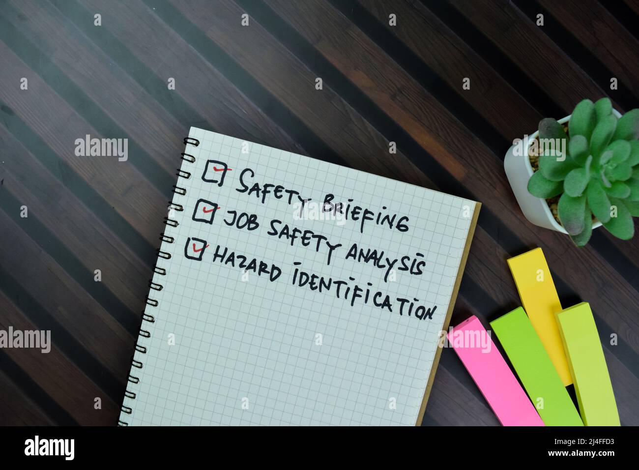 Safety checklist text concept write hi-res stock photography and images ...