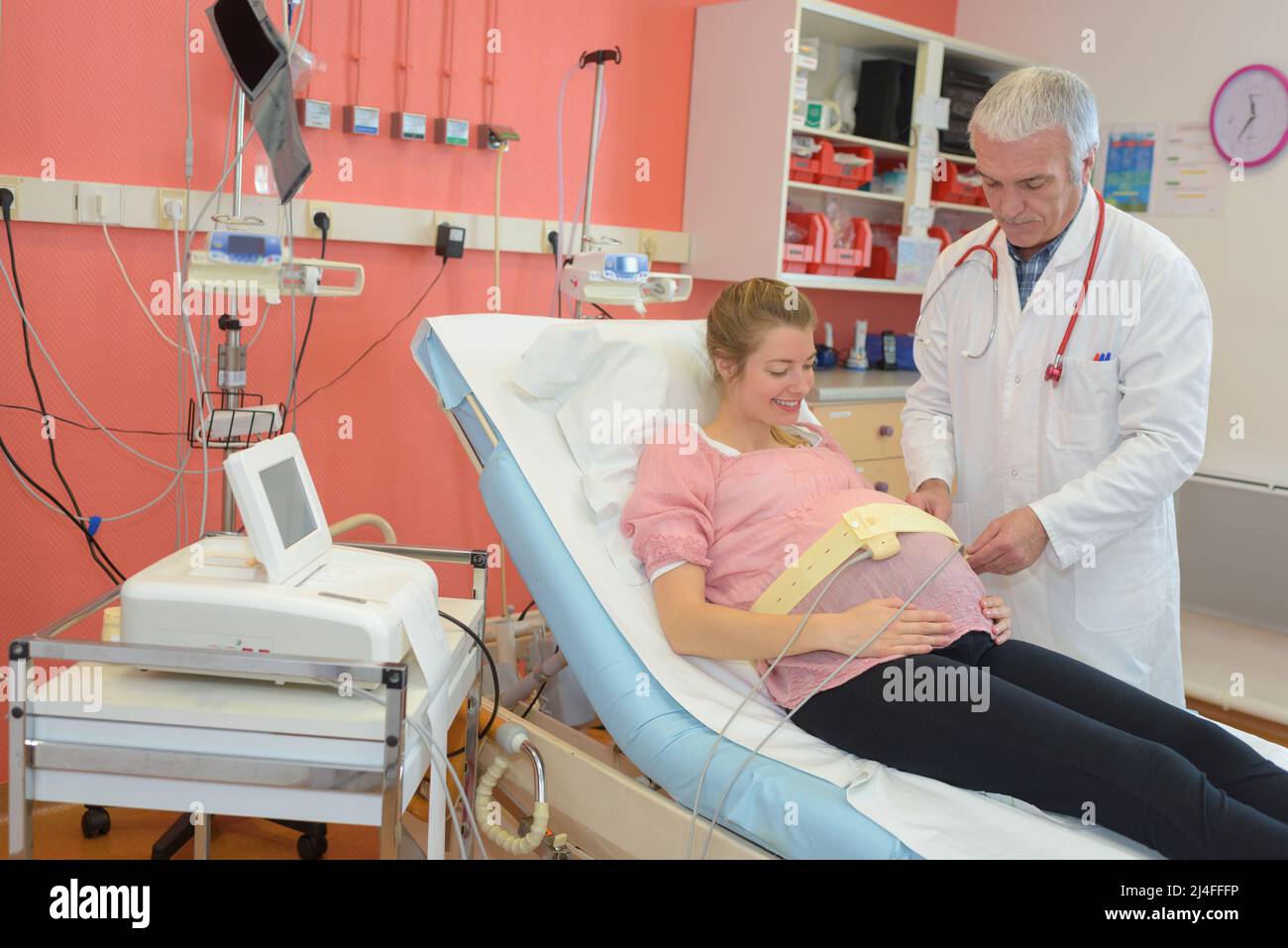 pregnant woman getting medical check up Stock Photo - Alamy