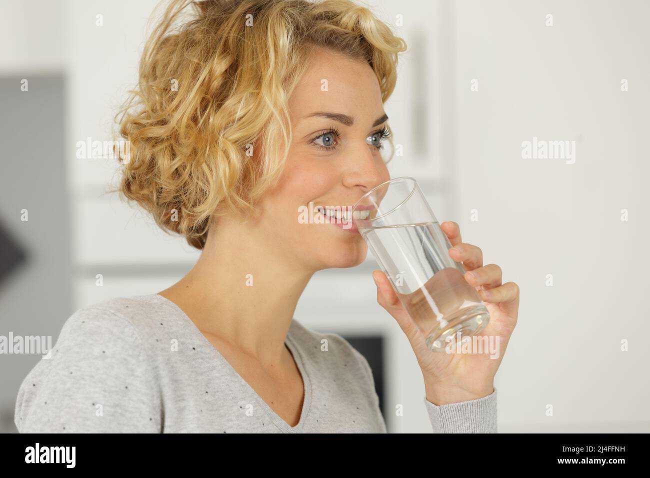 Angry woman drink water hi-res stock photography and images - Alamy