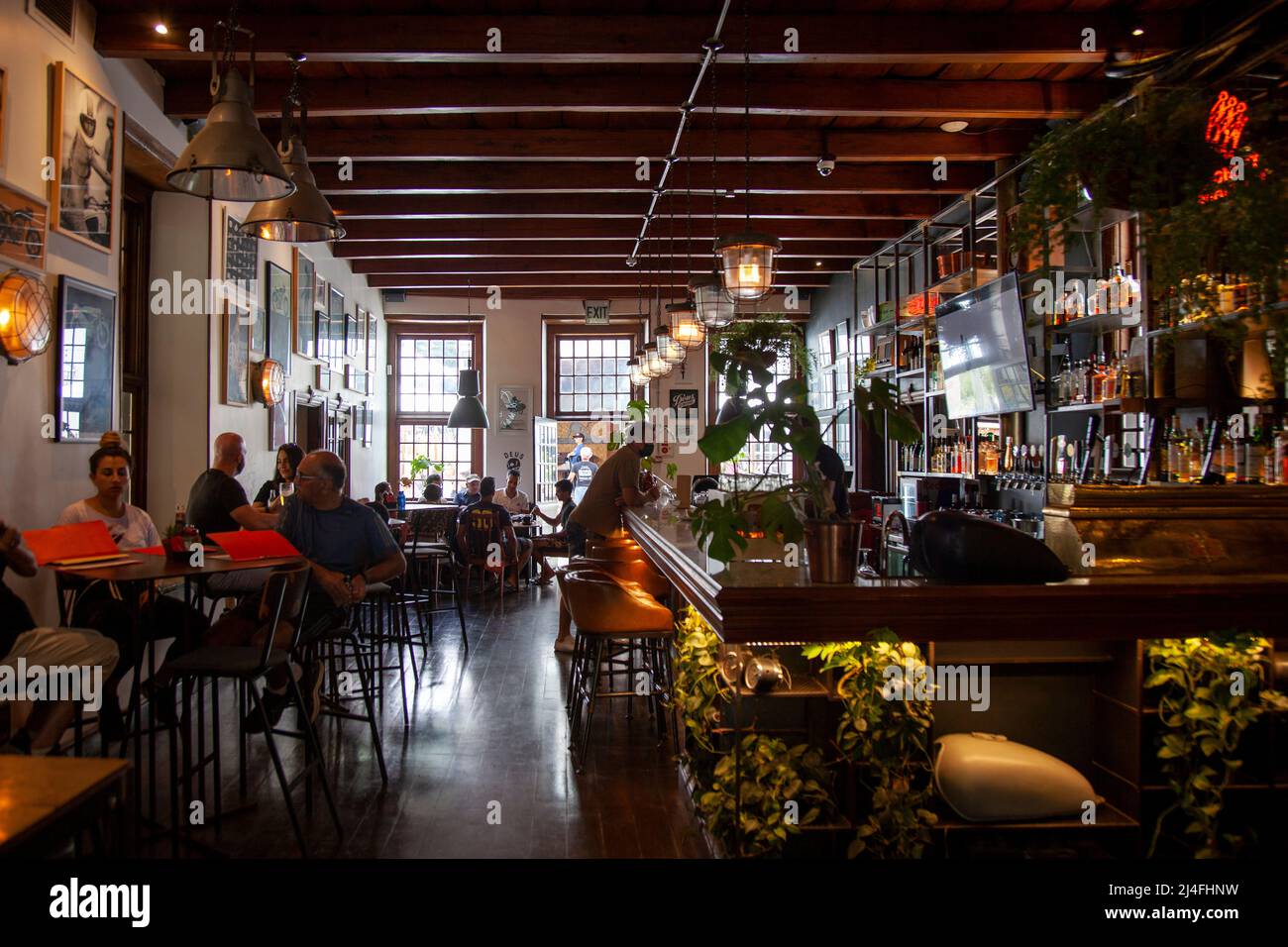 Deus Cafe in Hout Bay, Western Cape - South Africa Stock Photo - Alamy