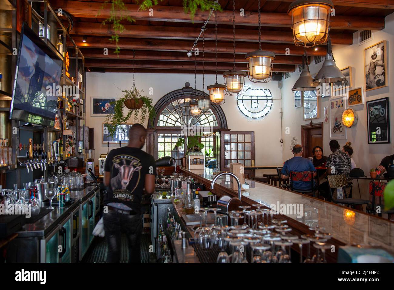 Deus Cafe in Hout Bay, Western Cape - South Africa Stock Photo - Alamy