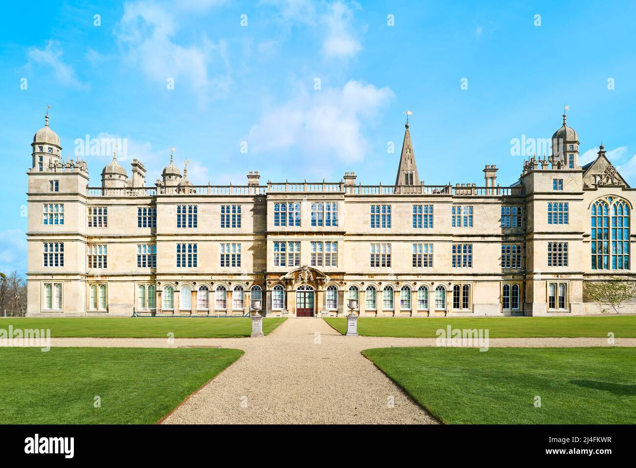 Burghley House, Stamford, England, an elizabethan mansion owned by the ...