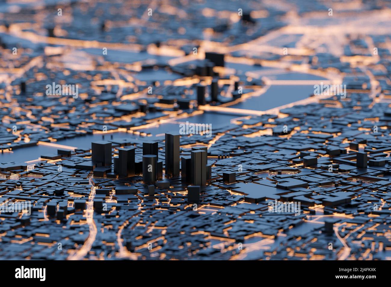 Smart city map hi-res stock photography and images - Alamy