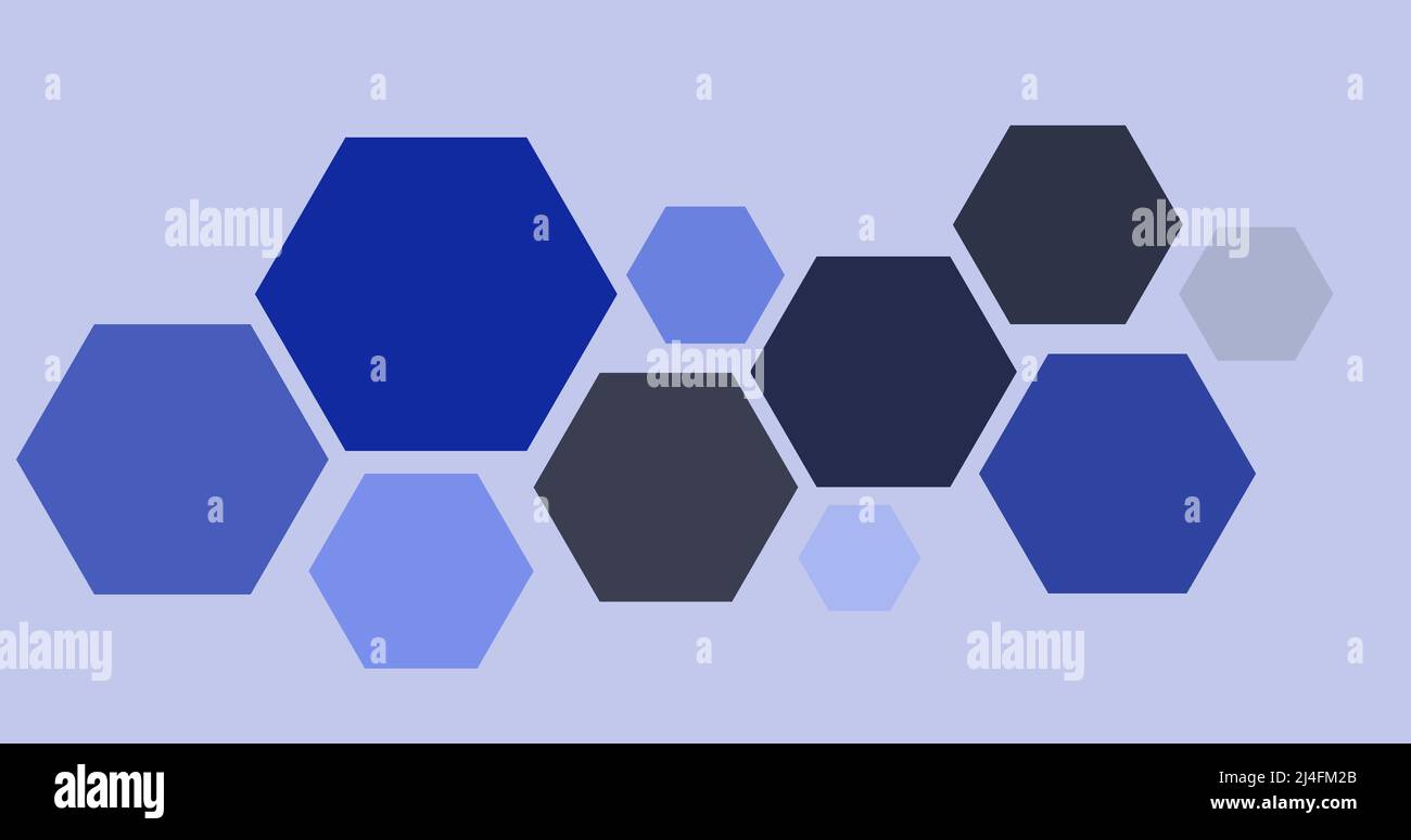 Abstract colorful hexagons structure texture for art technology ...