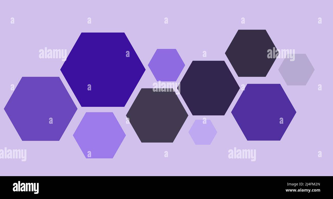 Abstract colorful hexagons structure texture for art technology background Stock Photo - Alamy