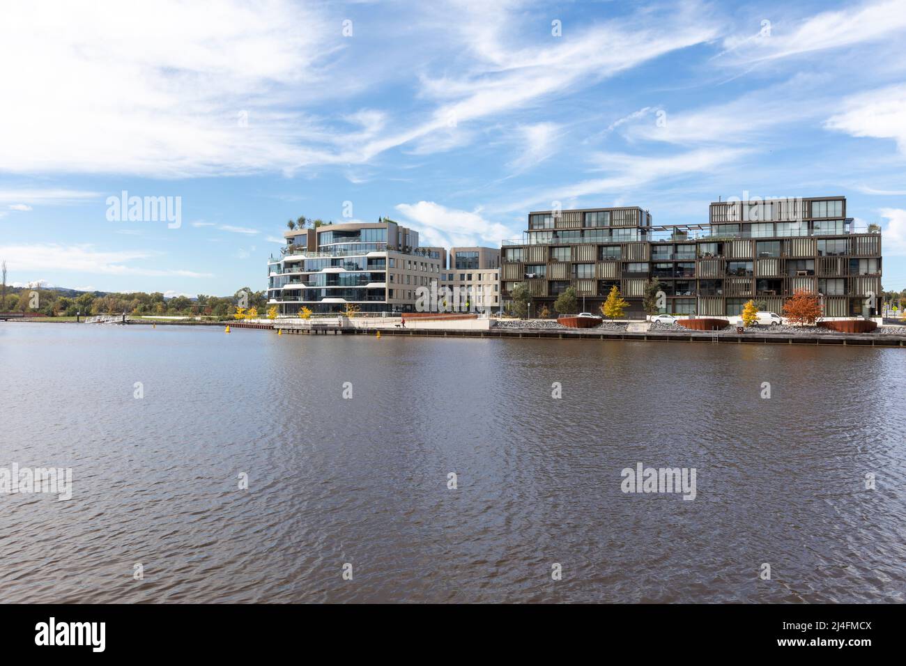 Kingston foreshore in Canberra, an area redeveloped to modernise ...