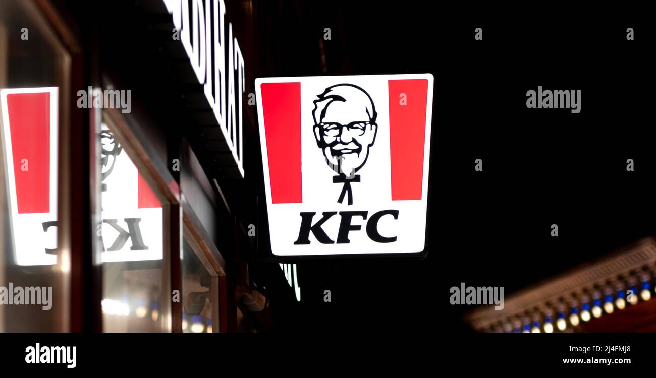Signboard of KFC restaurant Stock Photo - Alamy