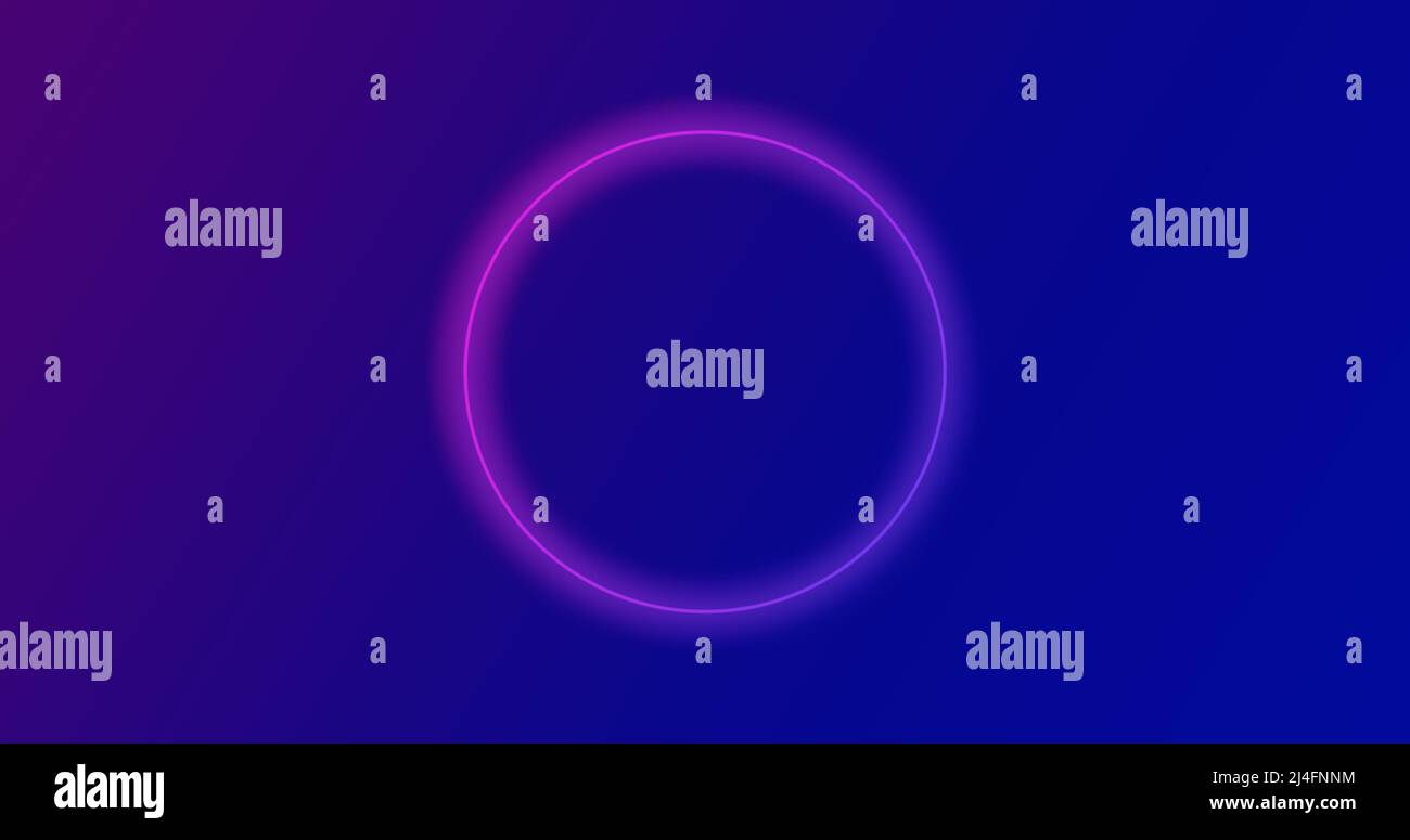 Abstract neon effect circle on gradient background for art banner ...