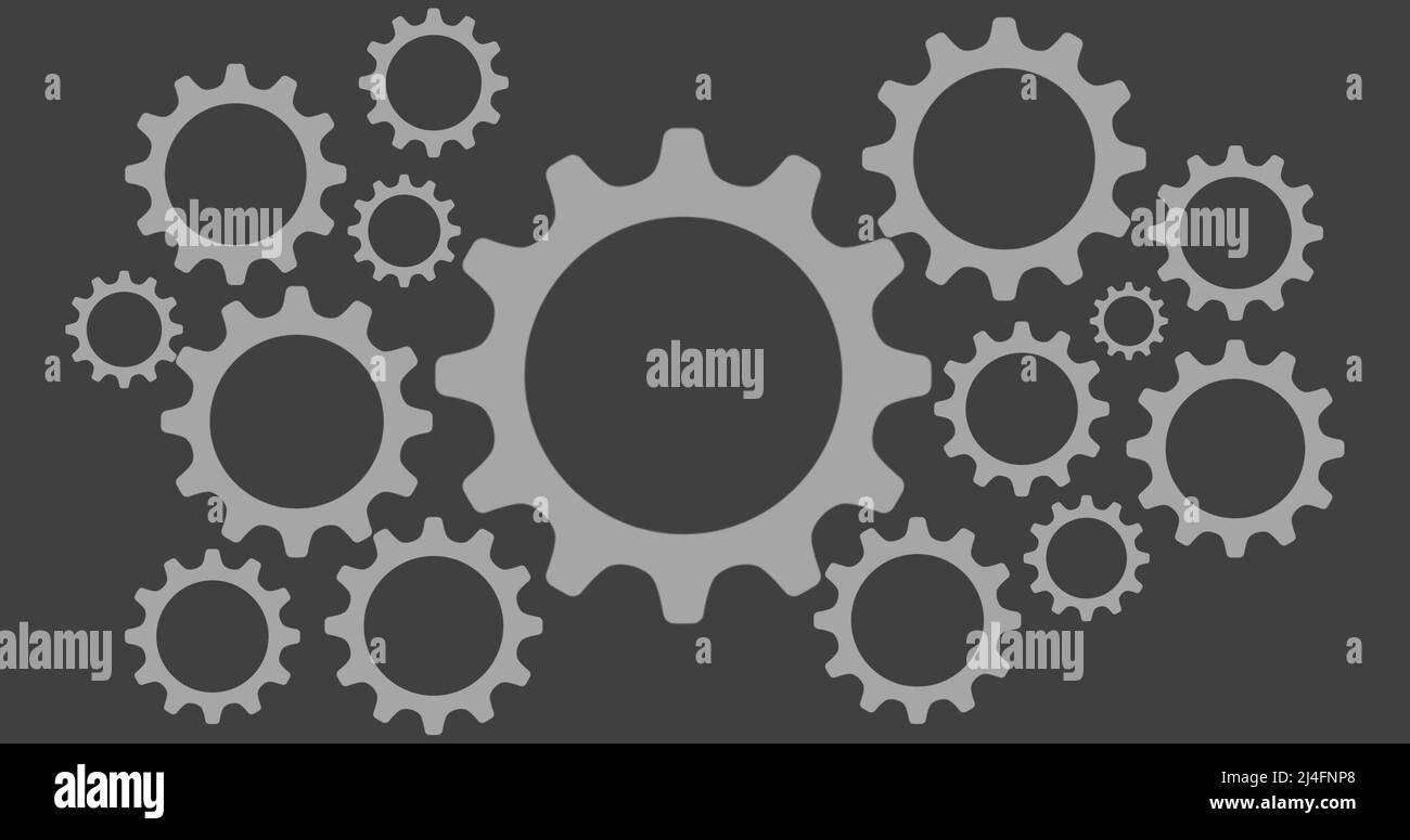 Beautiful modern colorful cartoon mechanism for art business logotype ...