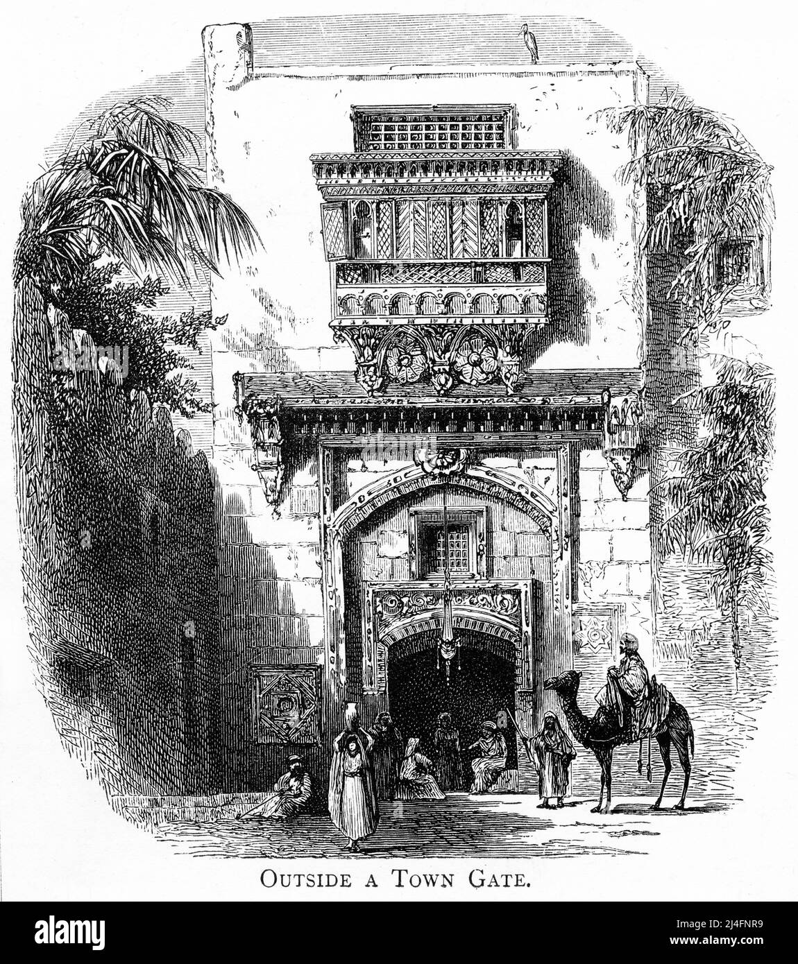 A town gate Black and White Stock Photos & Images - Alamy