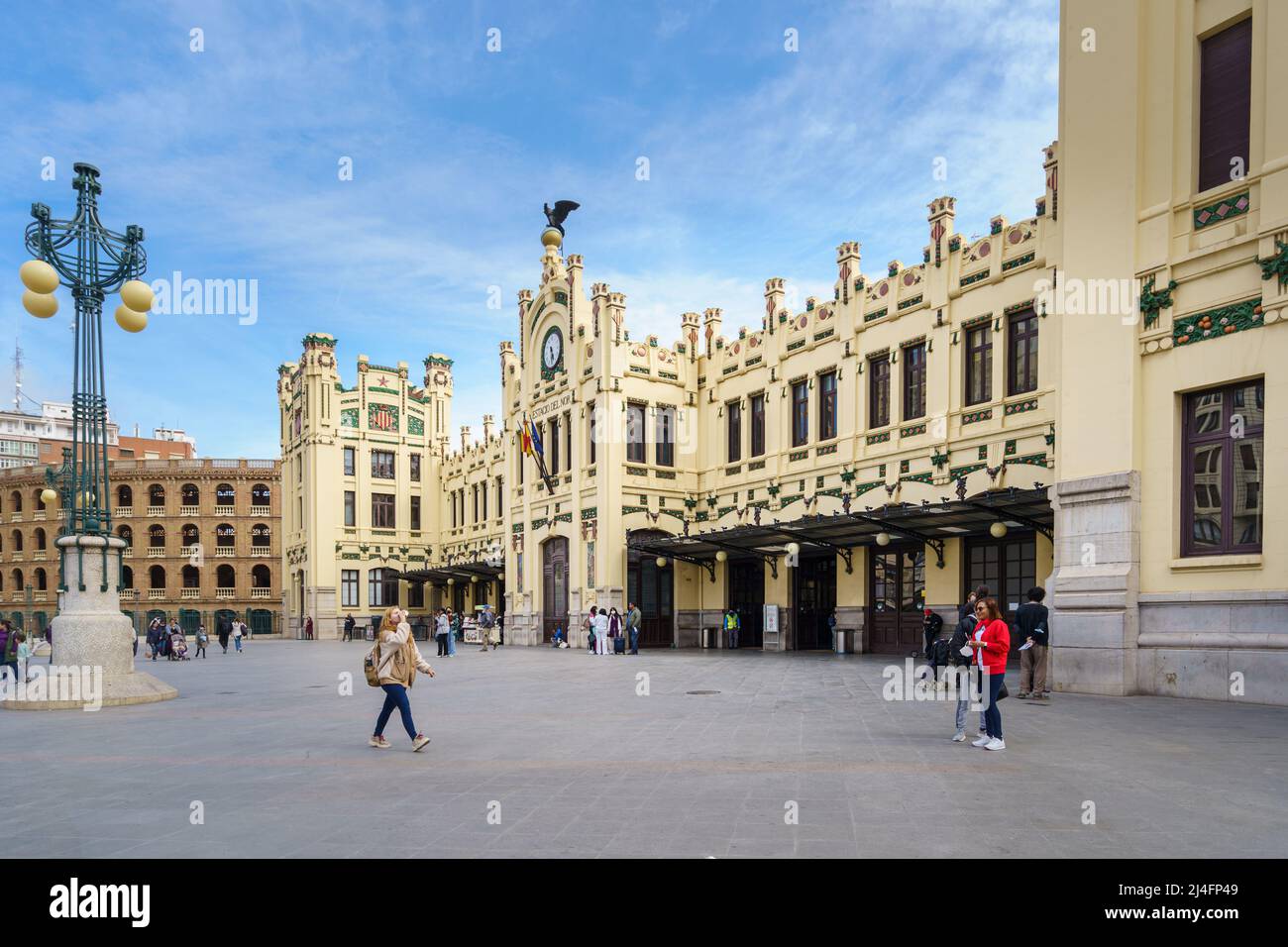 Valencia Norht Station, an Art nouveau style railway station Stock ...