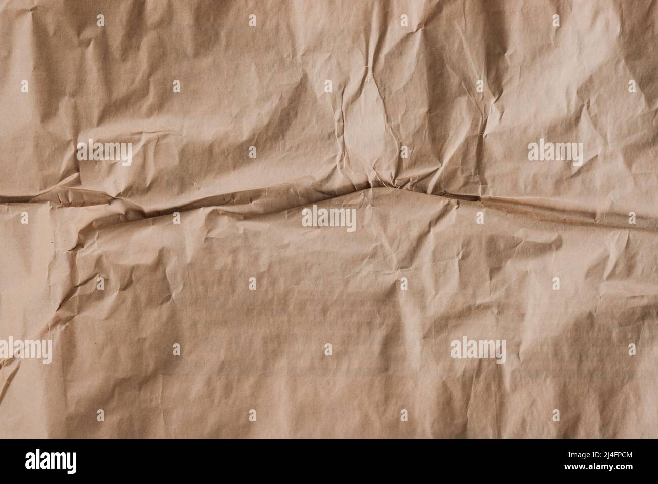 Light brown wrinkled paper background copy space texture Stock Photo ...