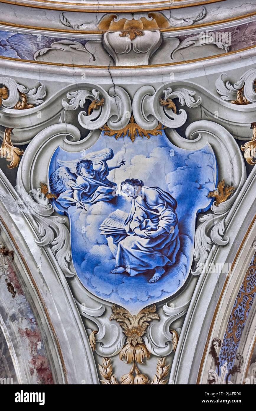 S. Matteo Evangelista - affresco - Giovanni Francesco Gaggini - XVIII ...