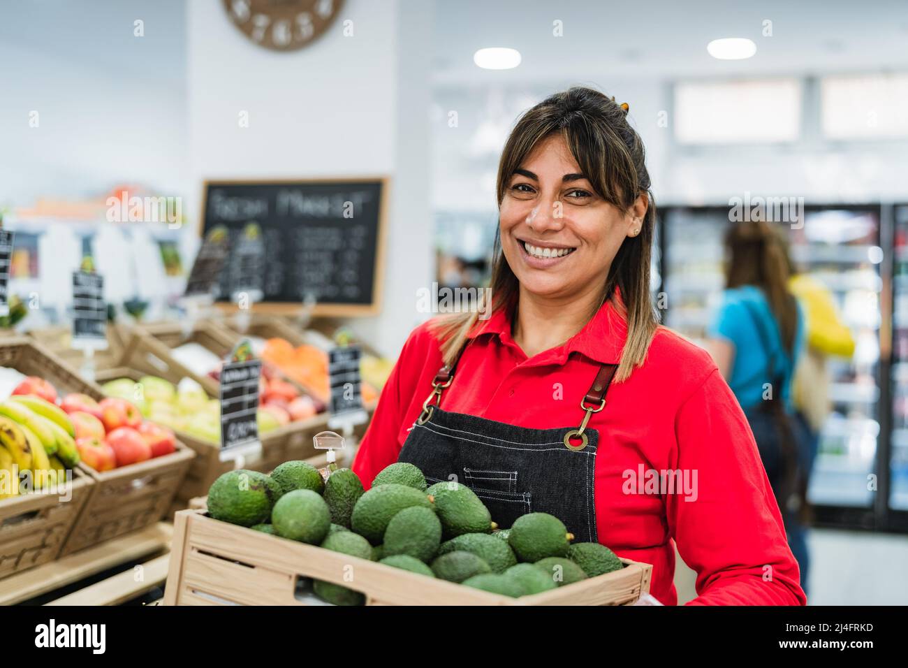 Working in a supermarket senior person hi-res stock photography and ...
