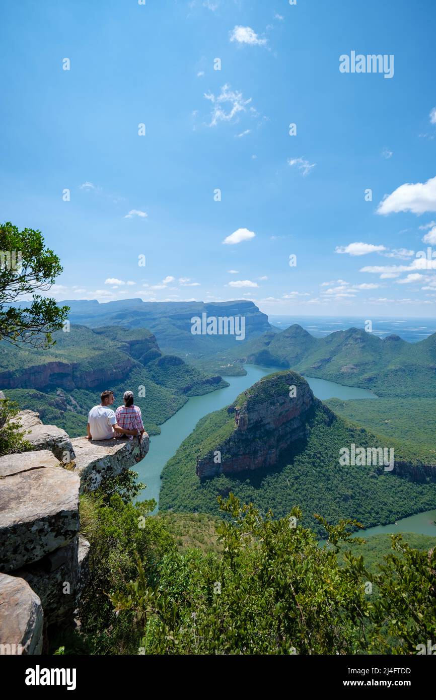 Panorama Route South Africa, Blyde river canyon with the three ...