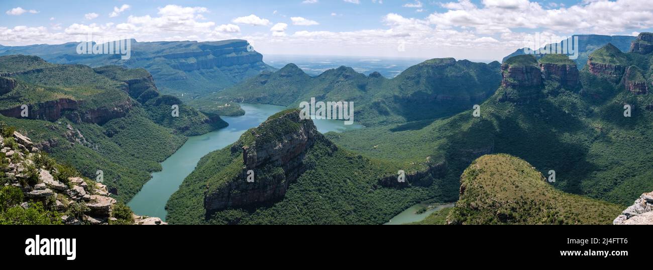 Panorama Route South Africa, Blyde river canyon with the three ...