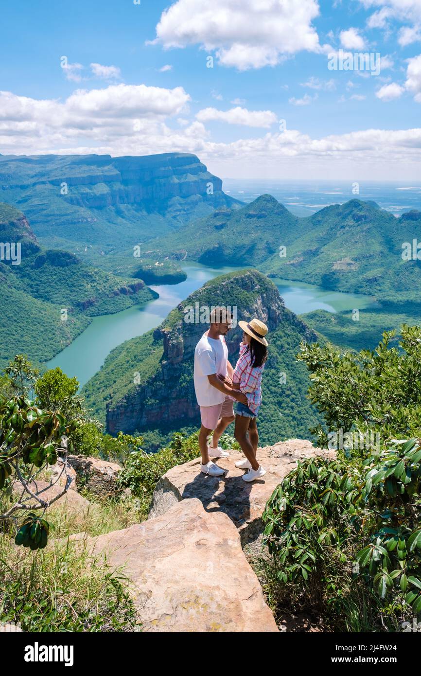 Panorama Route South Africa, Blyde river canyon with the three ...