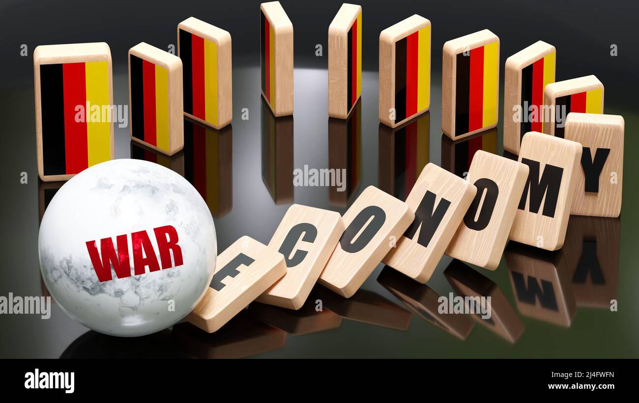 Germany and war, economy and domino effect - chain reaction in Germany ...