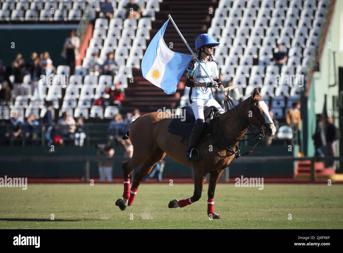 Azucena Uranga from Argentina seen during the Women's Polo World Cup ...