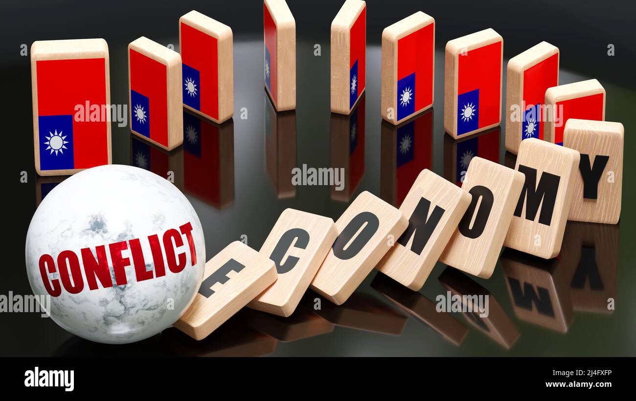Taiwan and conflict, economy and domino effect - chain reaction in ...