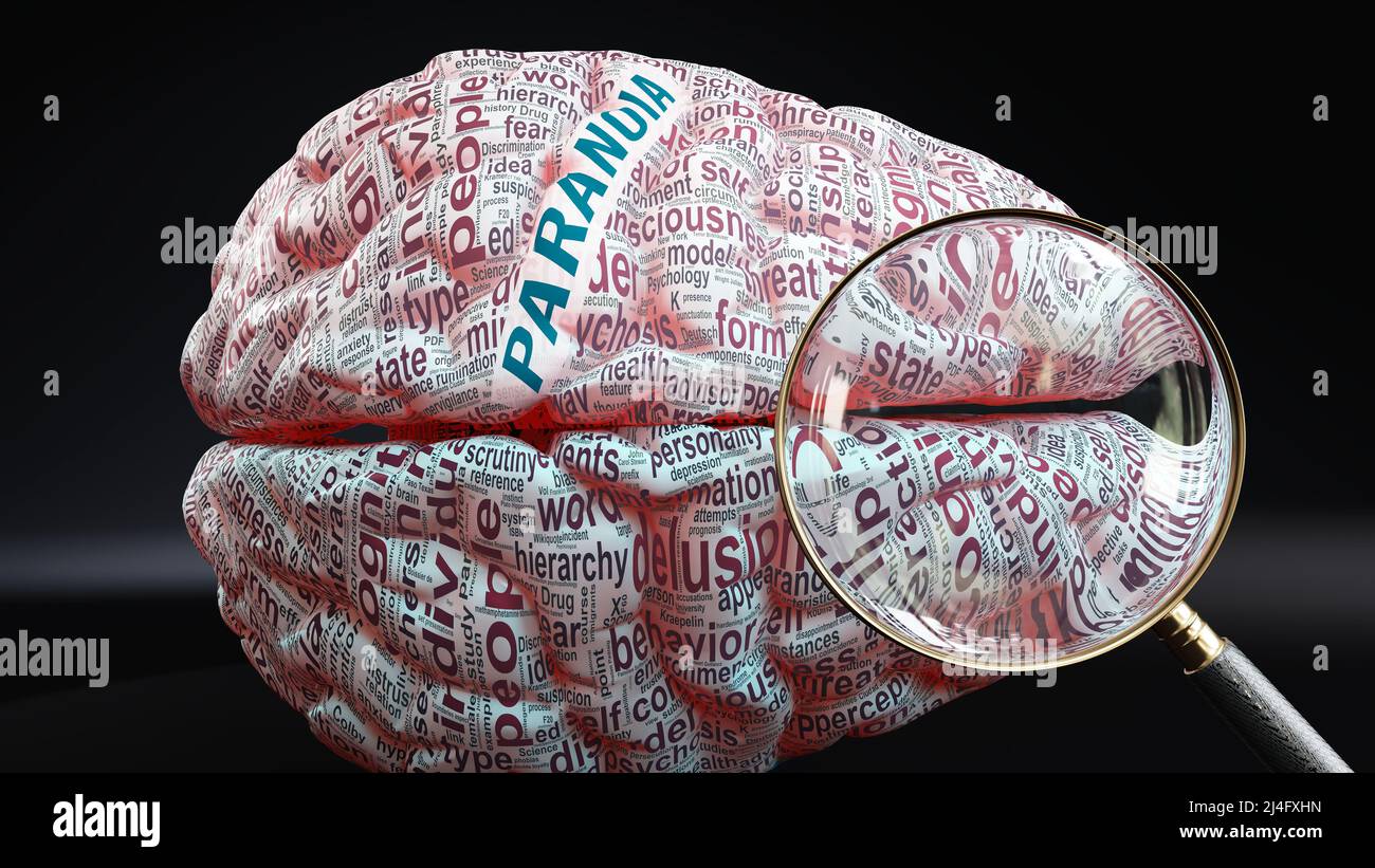 Paranoia in human brain hi-res stock photography and images - Alamy