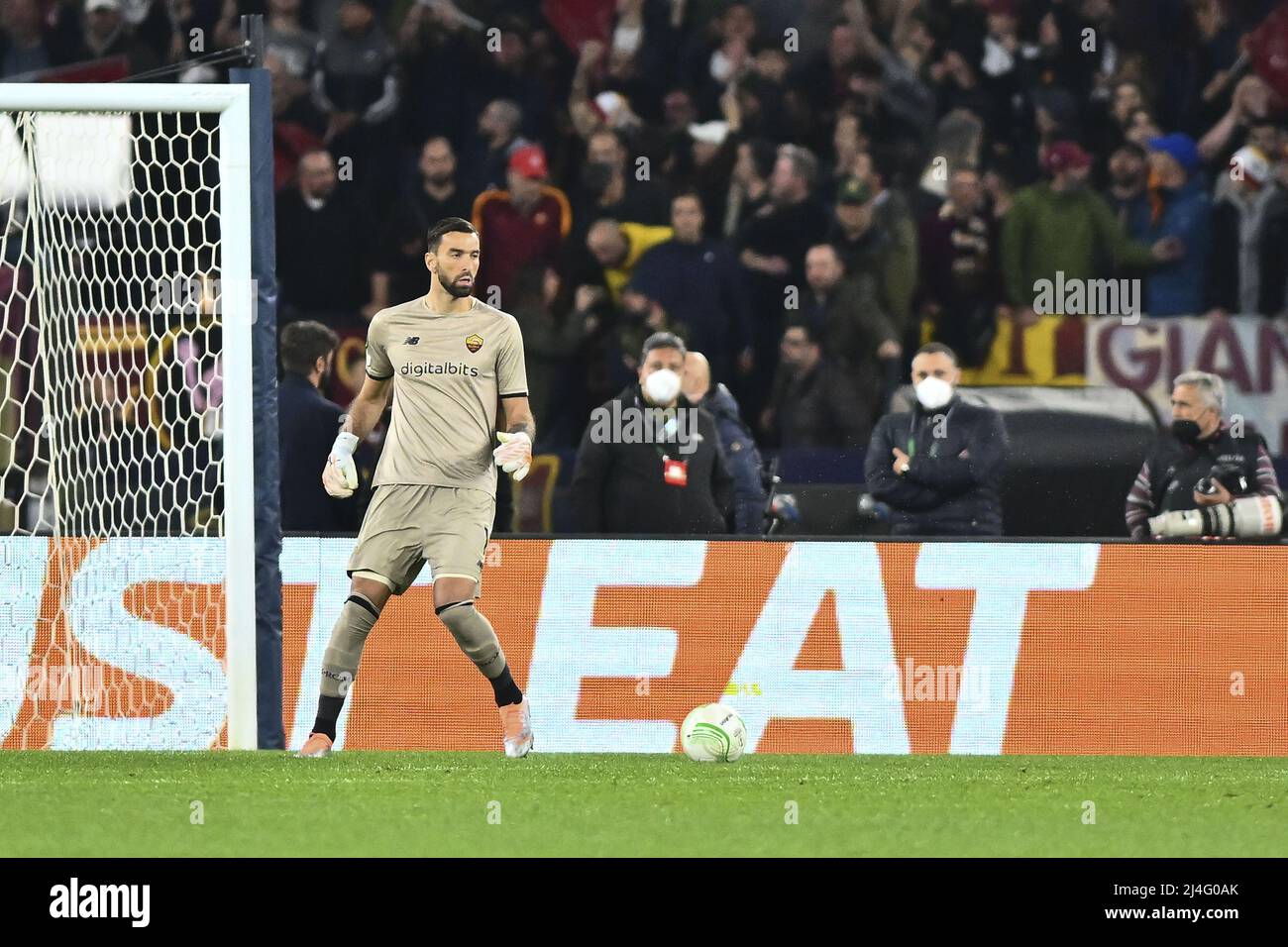 Rui Patricio of A.S. Roma during the return leg of the quarter-finals ...
