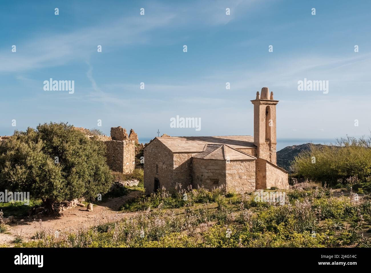 Eglise de l'Annonciation, a renovated church in the abandoned village ...