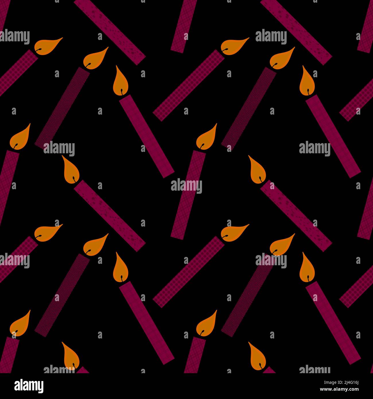 Birthday seamless candles pattern for fabrics and packaging and gifts ...