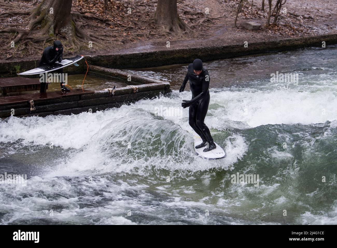 Isar river young people hi-res stock photography and images - Alamy